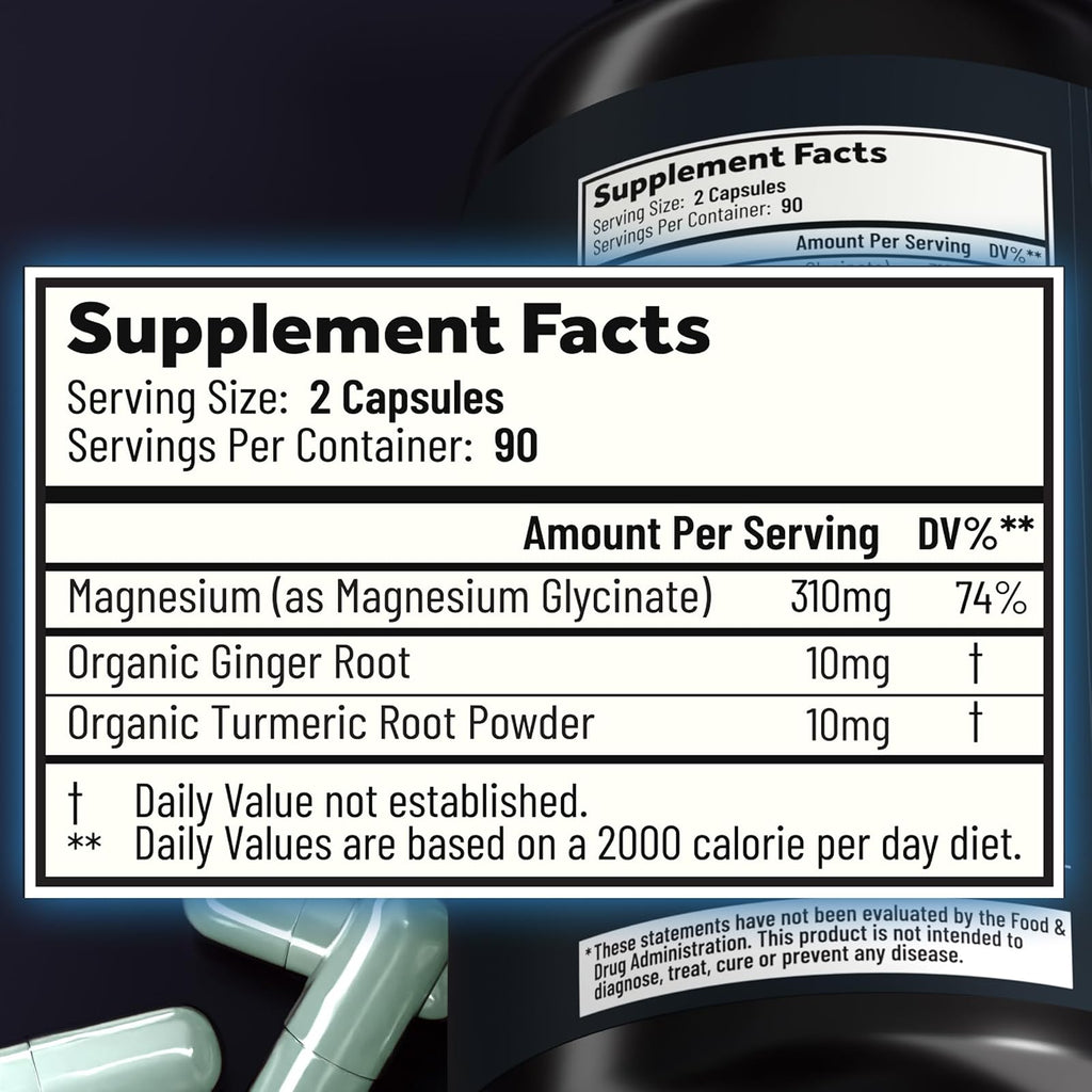 high potency magnesium bisglycinate capsules