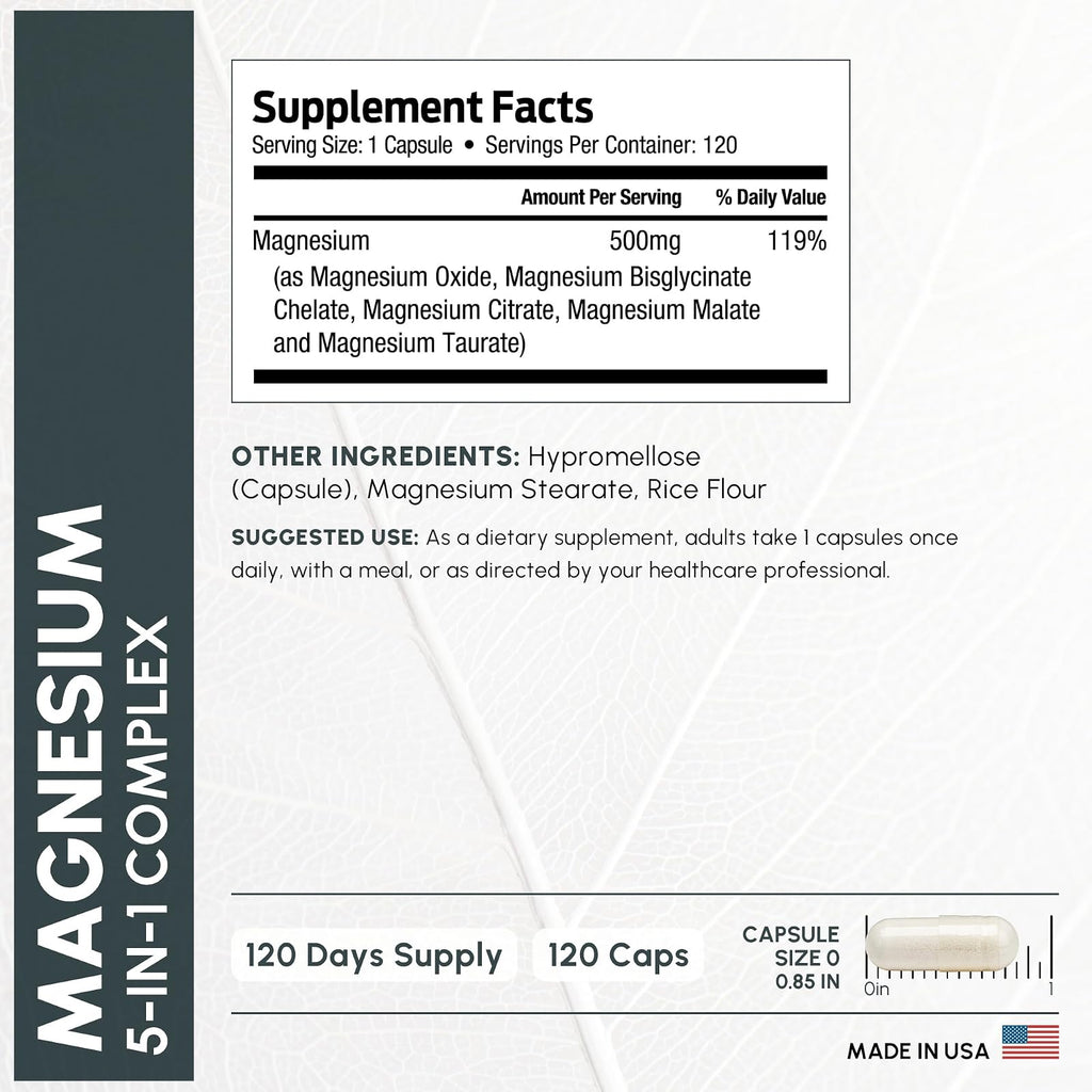 High potency magnesium bisglycinate formula