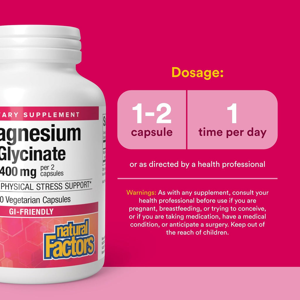 High potency magnesium bisglycinate supplement