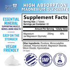 High potency magnesium bisglycinate tablets