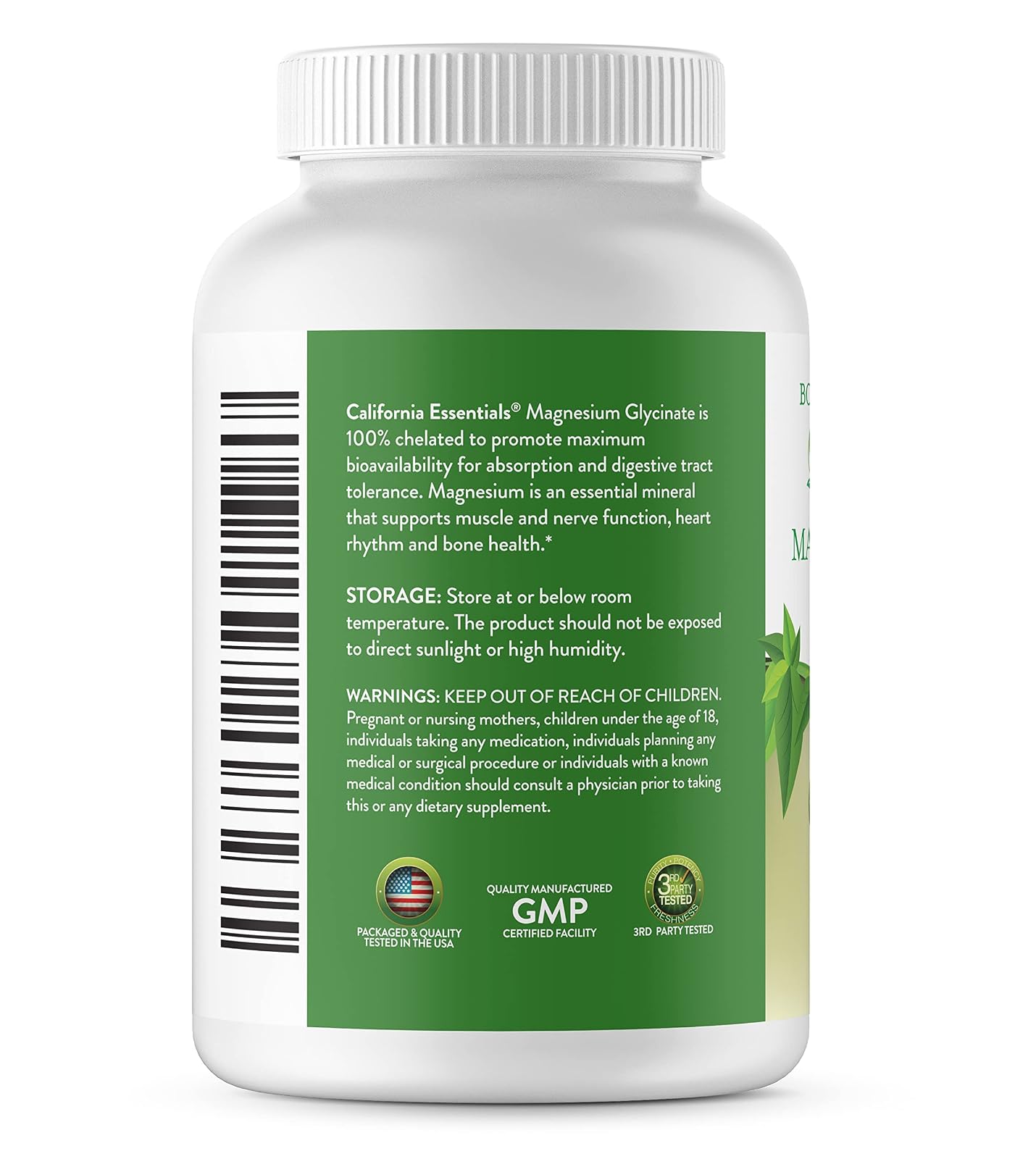 high potency magnesium bisglycinate tablets