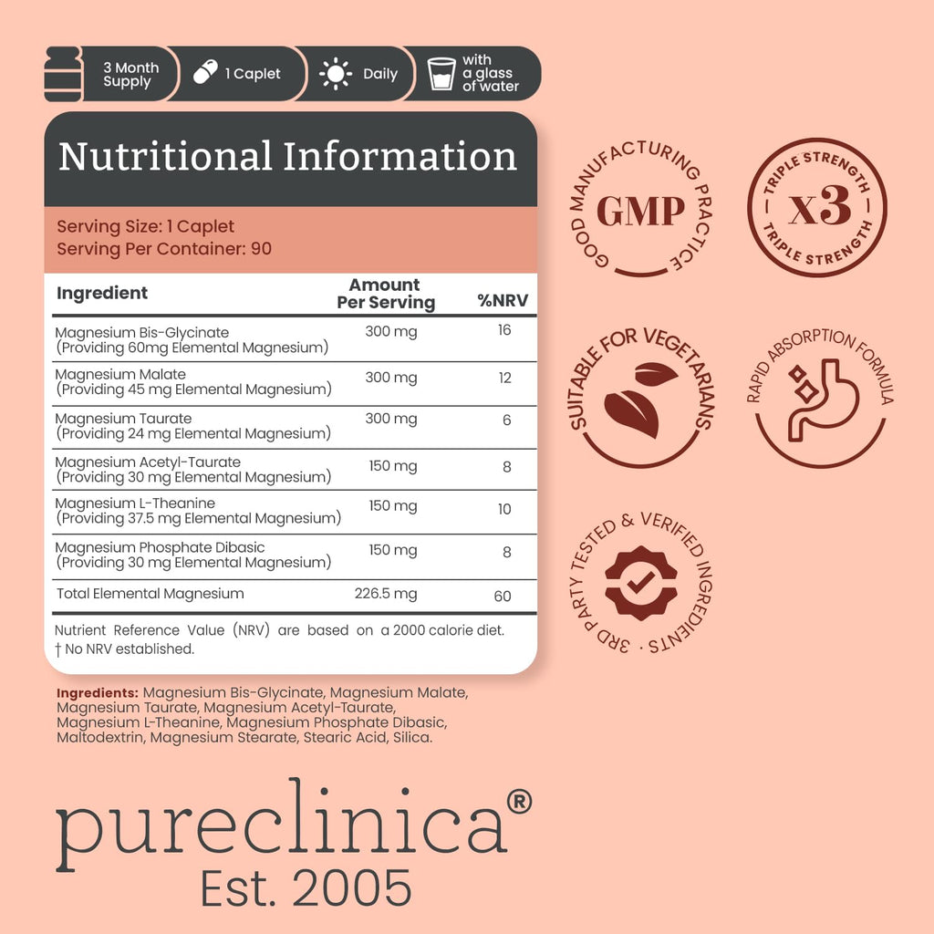 high potency magnesium caplets for wellness