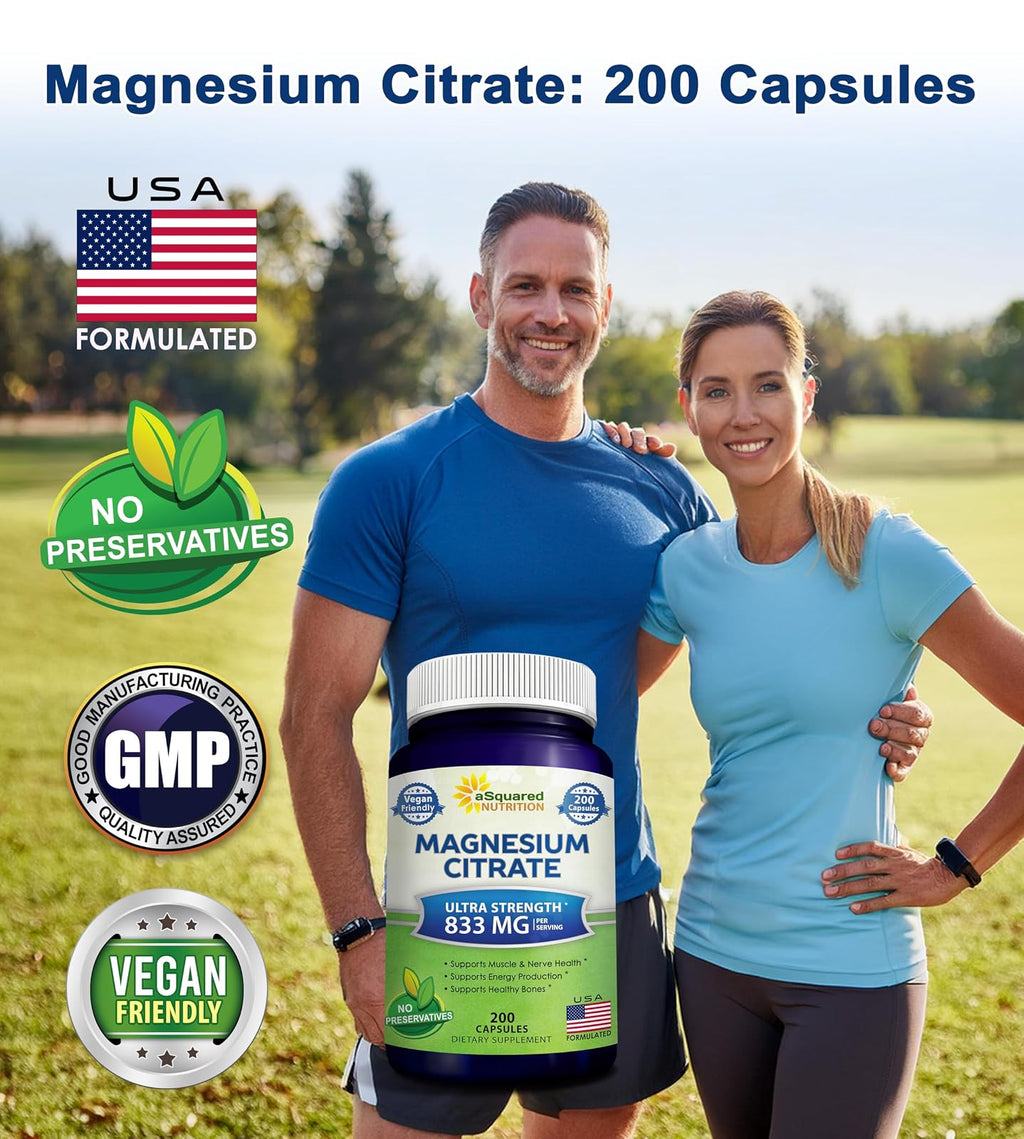high potency magnesium capsules 833 mg