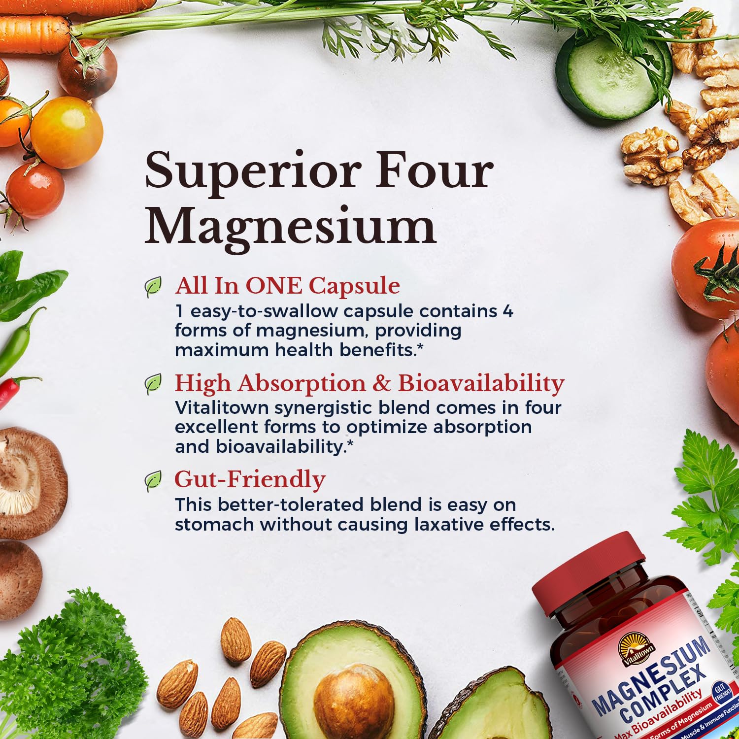 High potency magnesium capsules