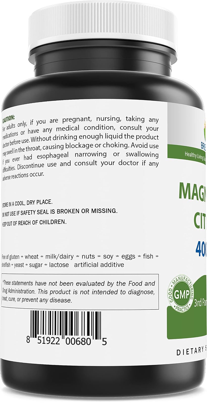 high potency magnesium citrate 400 mg
