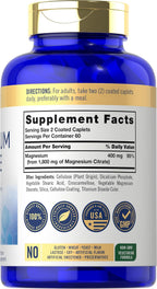 high potency magnesium citrate caplets