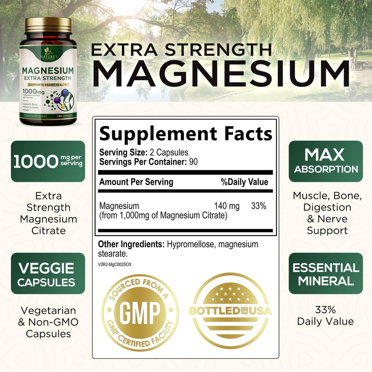high potency magnesium citrate capsules