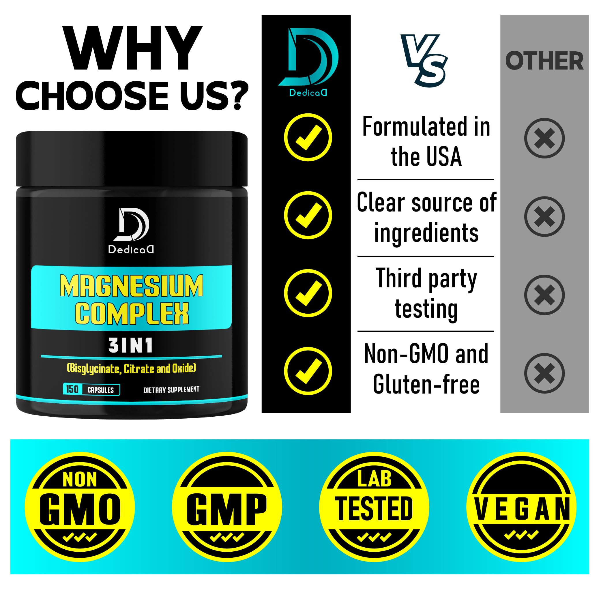 high potency magnesium complex capsules