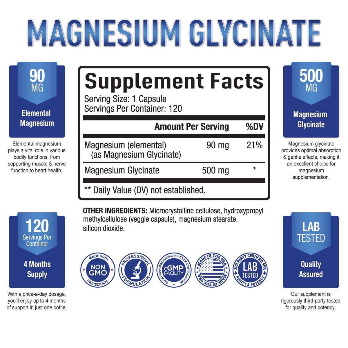 High potency magnesium for better sleep