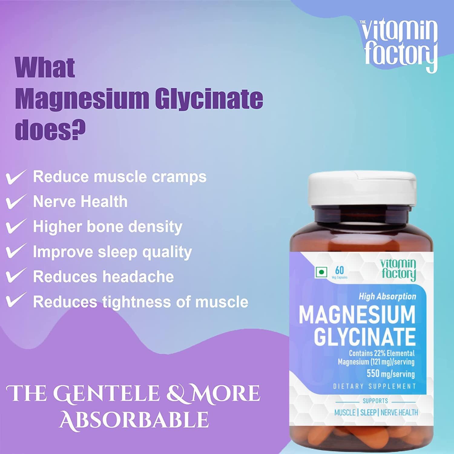 High potency magnesium for muscle relief