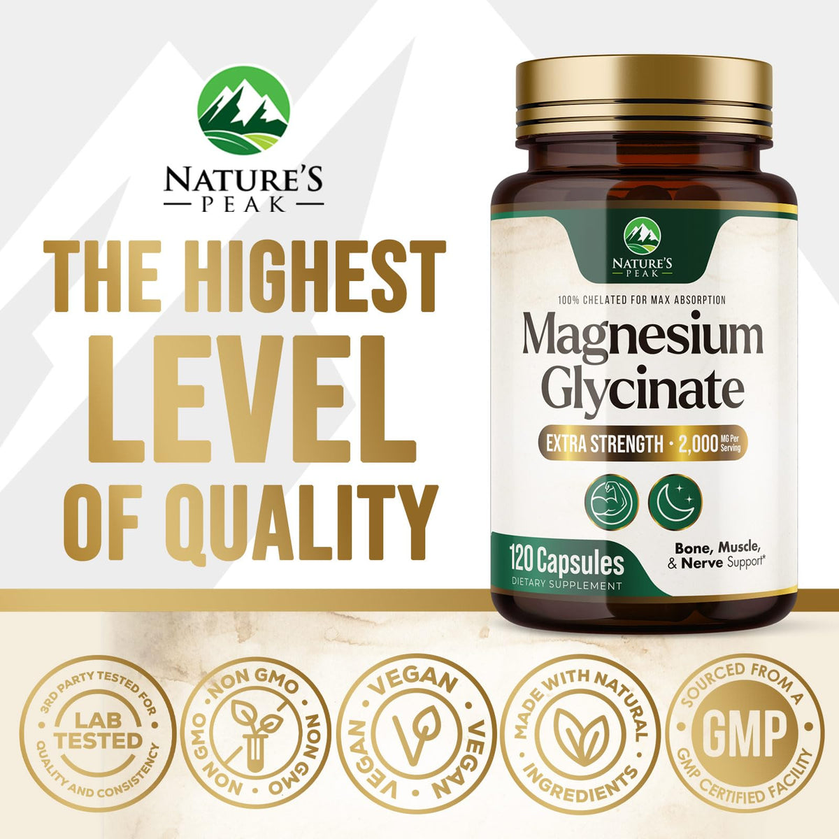 High potency magnesium for stress relief