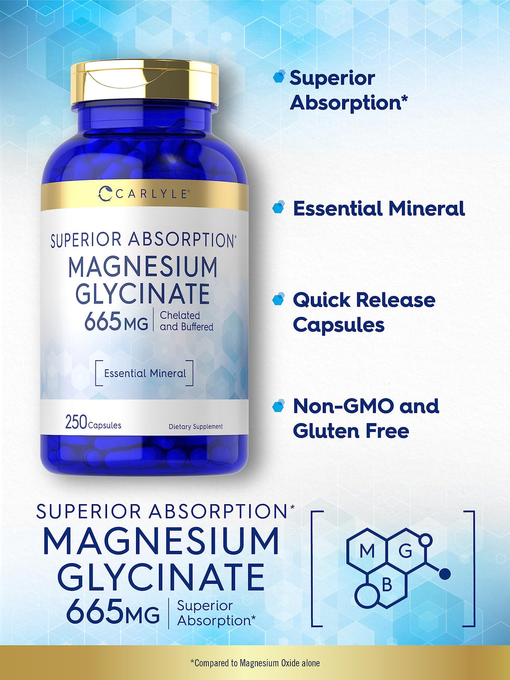 high potency magnesium glycinate 665 mg