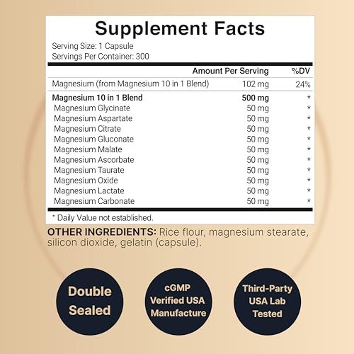 high potency magnesium glycinate capsules