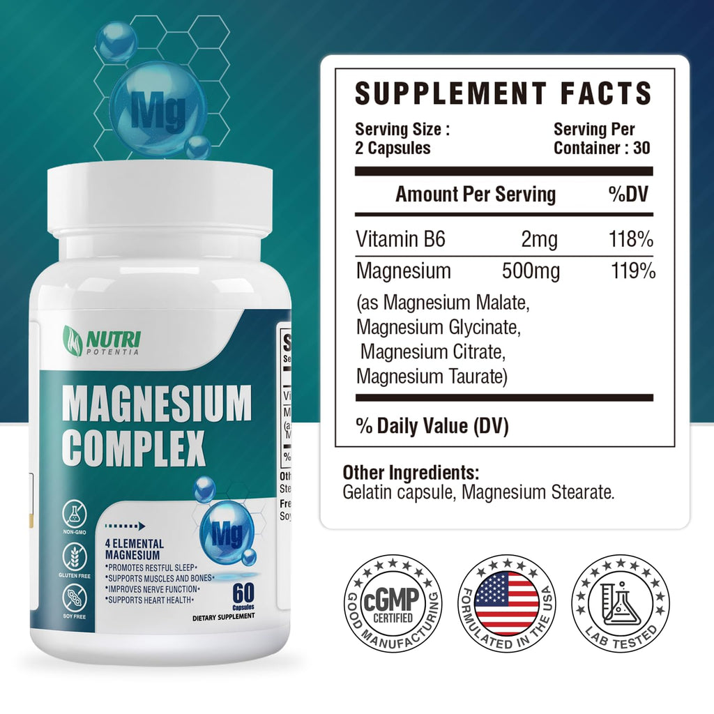 high potency magnesium glycinate capsules