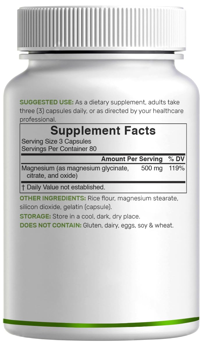 high potency magnesium glycinate capsules