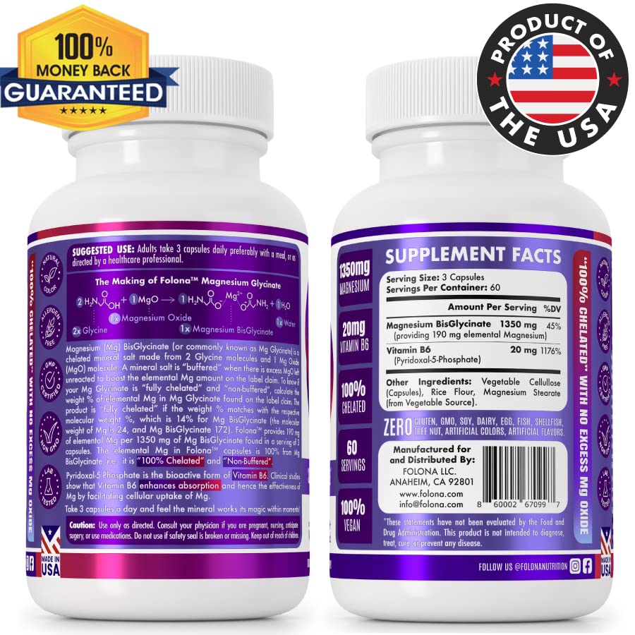 High potency magnesium glycinate for better sleep