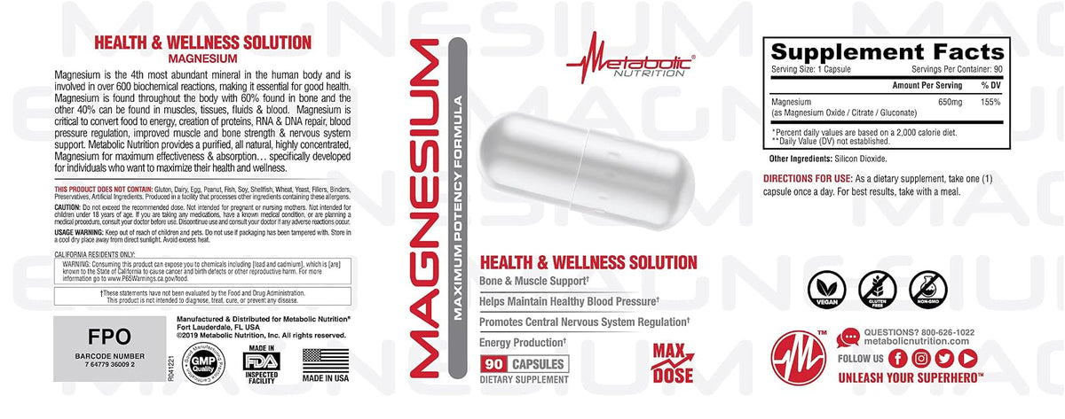 high potency magnesium glycinate supplement