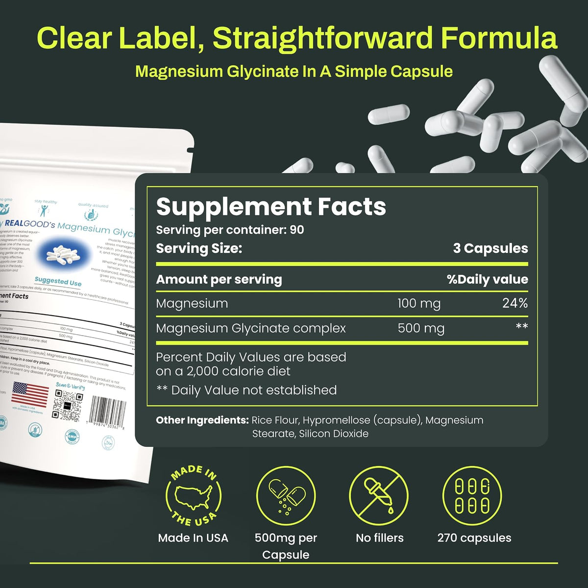 high potency magnesium glycinate supplement