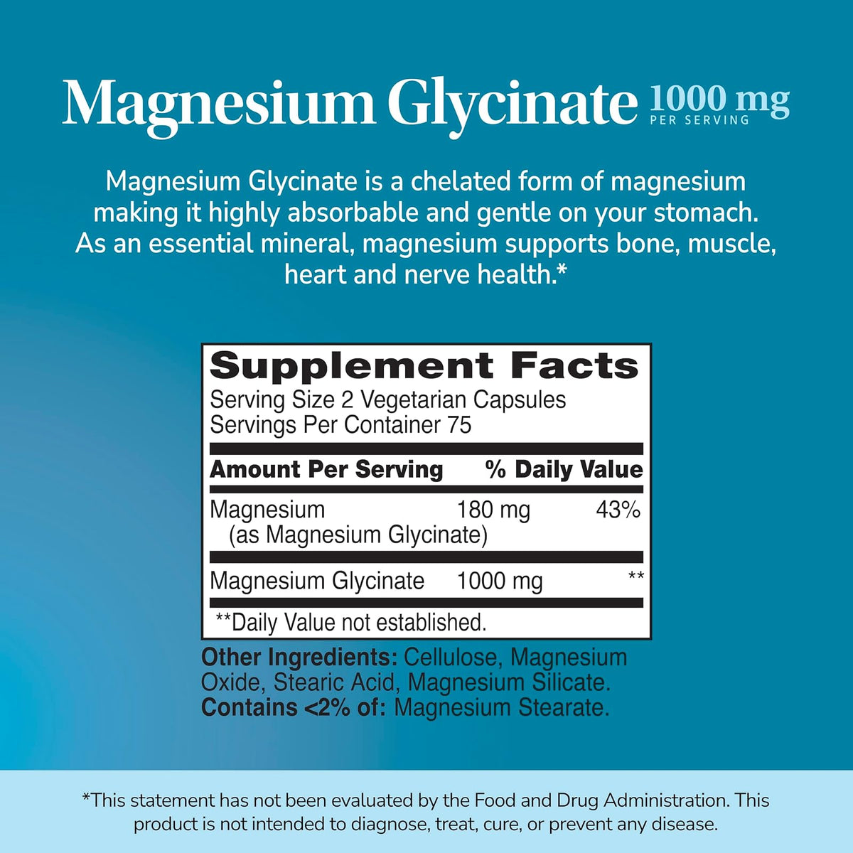 high potency magnesium glycinate supplement