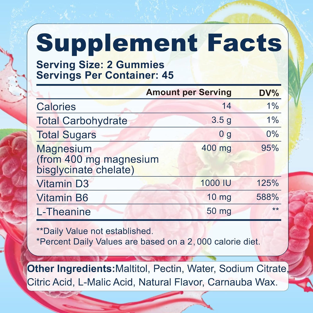 High potency magnesium gummies for sleep