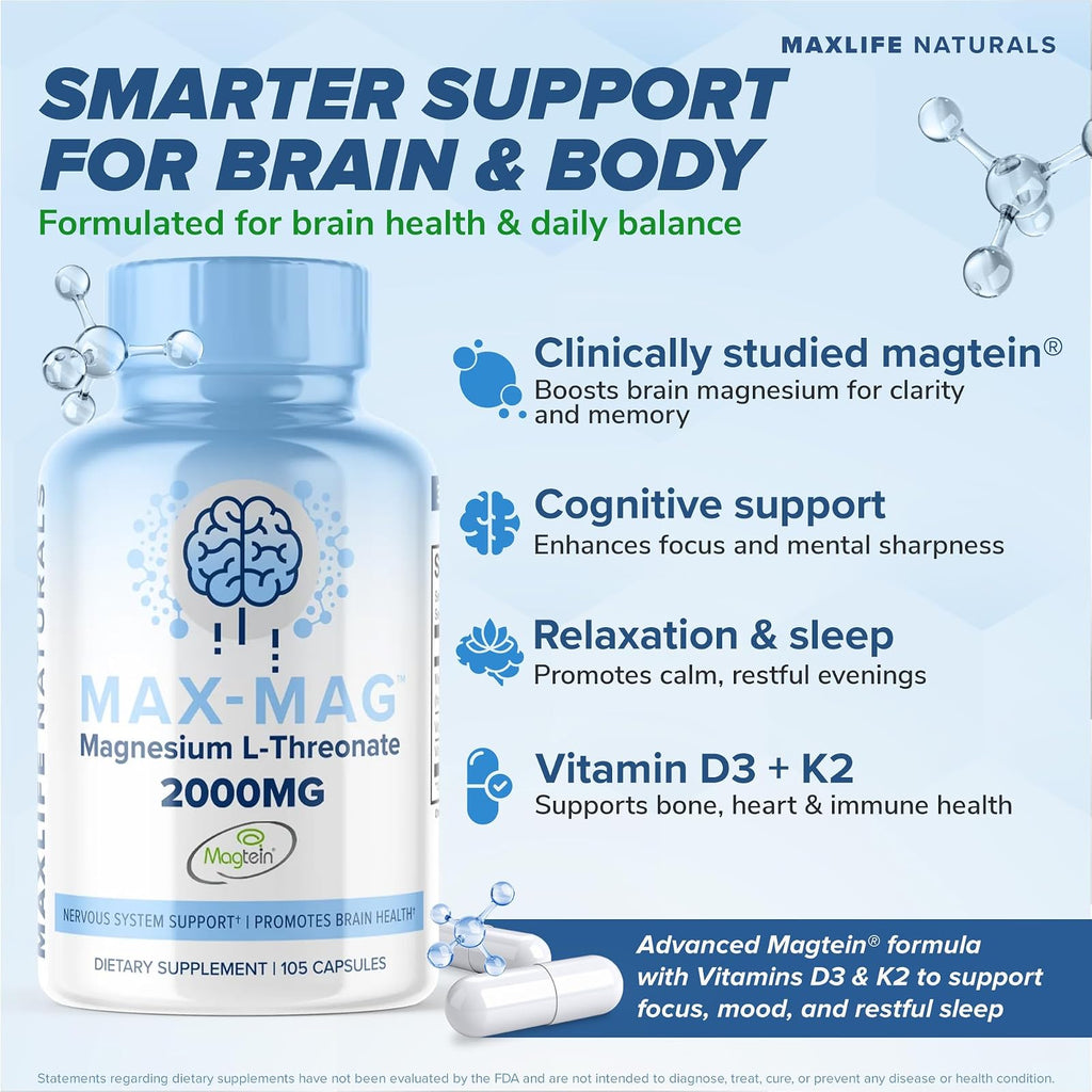 High potency magnesium L-Threonate capsules