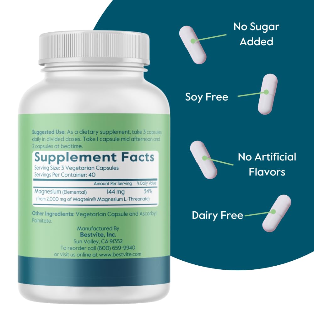 high potency magnesium l-threonate capsules