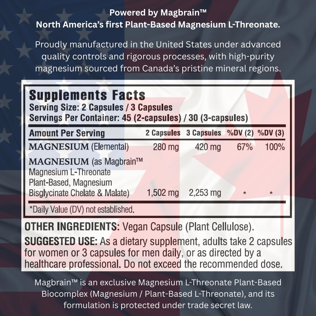high potency magnesium l-threonate supplement