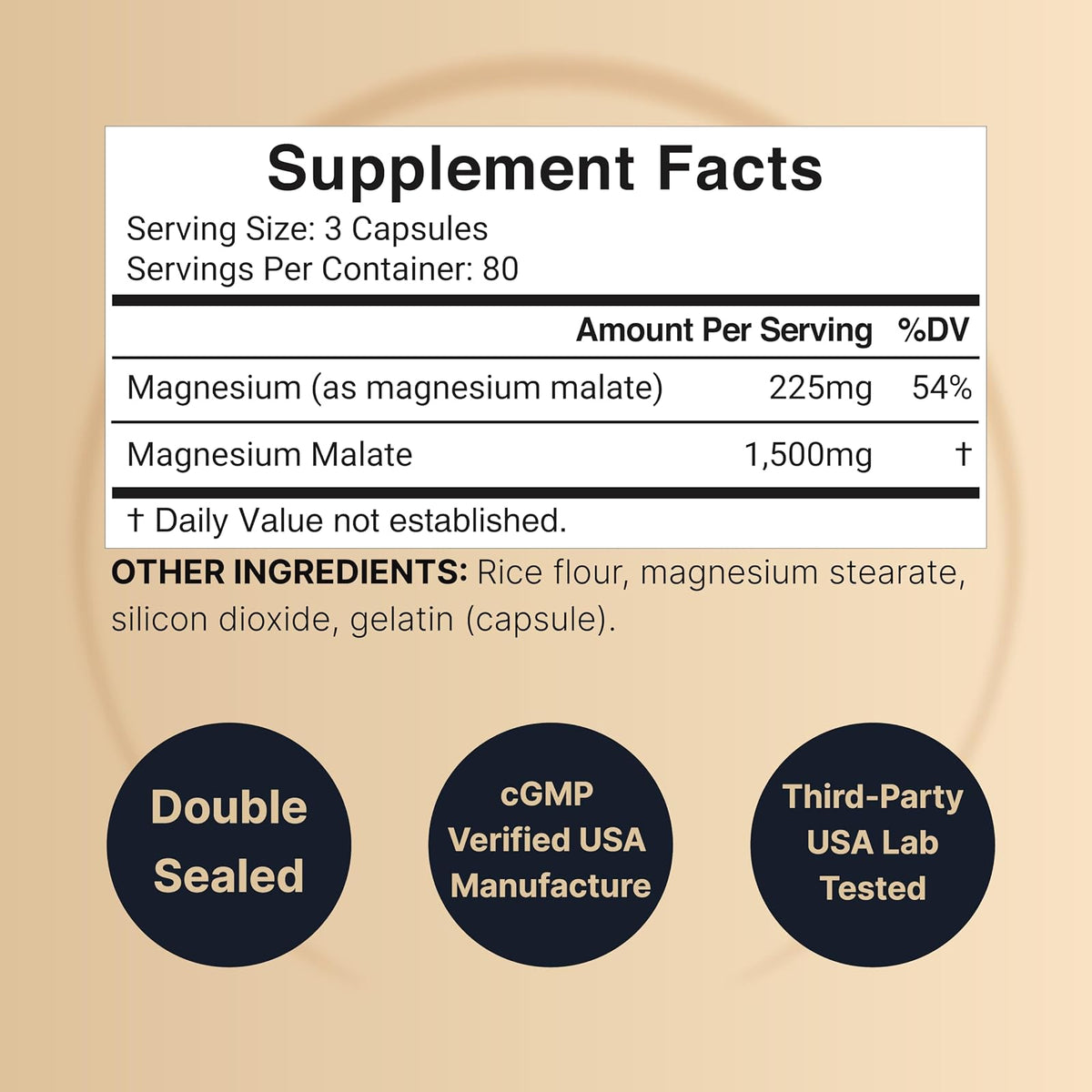 high potency magnesium malate capsules