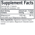 high potency magnesium malate supplement
