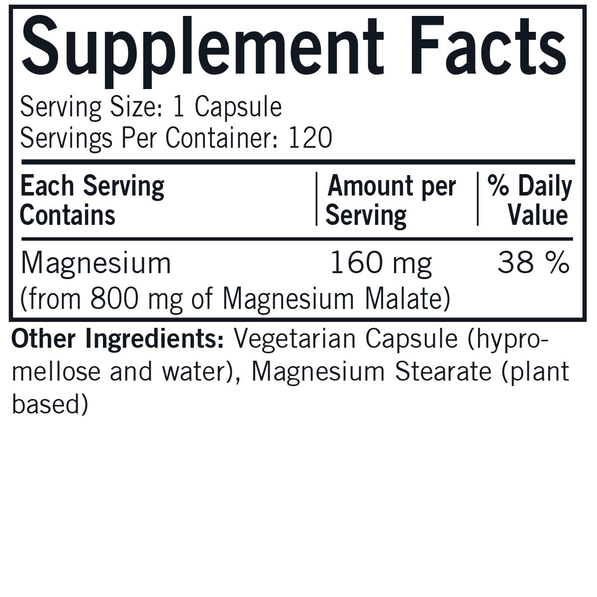 high potency magnesium malate supplement