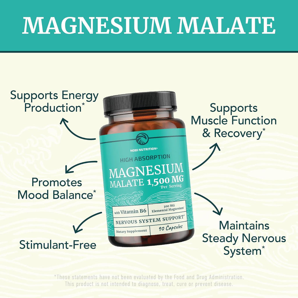High potency magnesium malate tablets