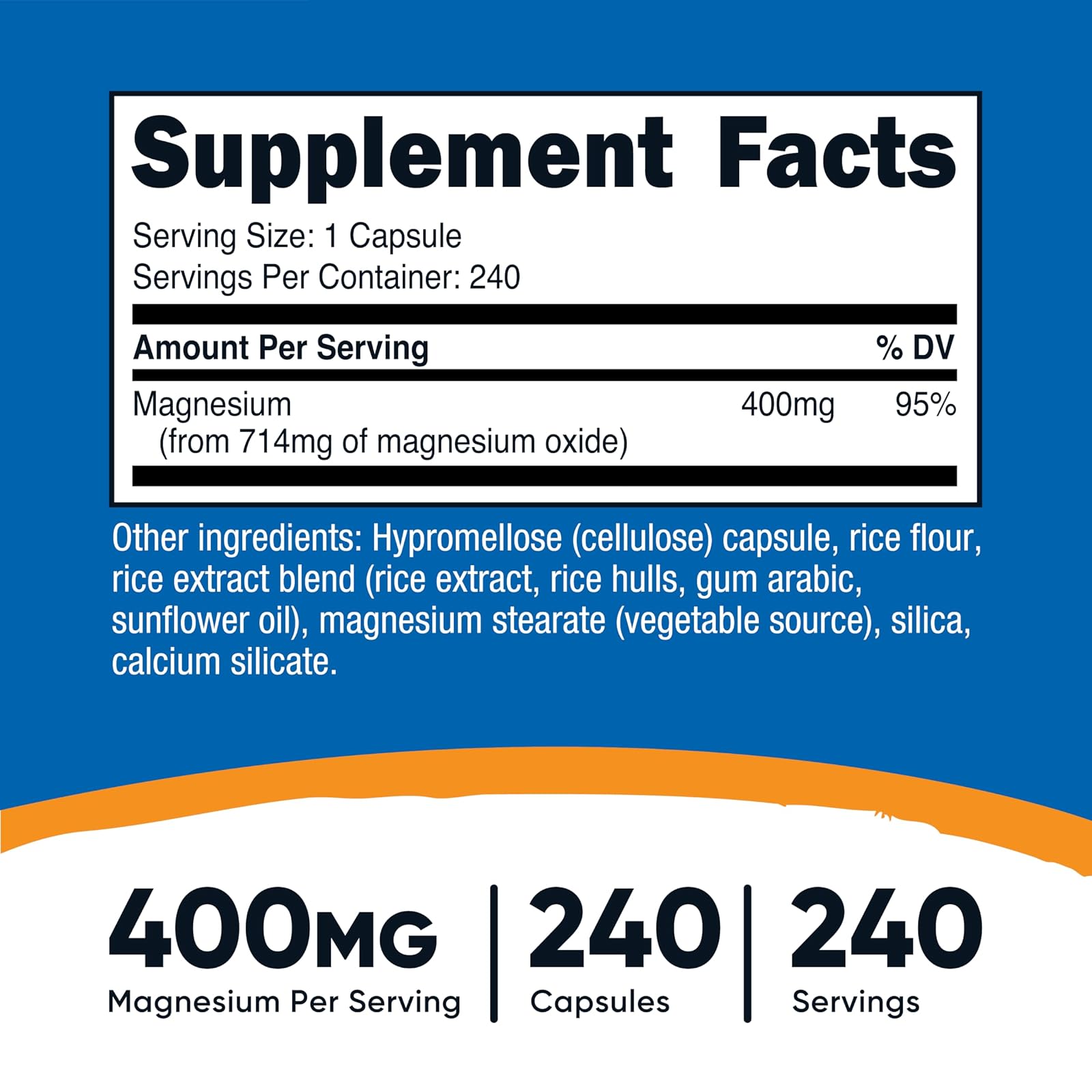 high potency magnesium oxide 400 mg