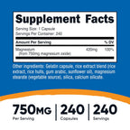 High potency magnesium oxide for better sleep