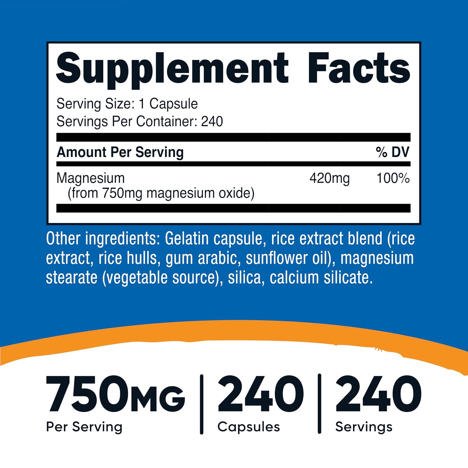 High potency magnesium oxide for better sleep