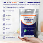 High potency magnesium oxide for energy