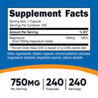 High potency magnesium oxide for muscle support