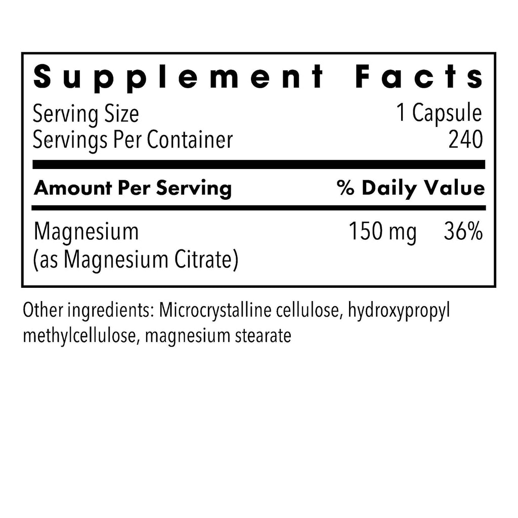high potency magnesium supplement capsules