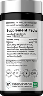 High potency magnesium supplement for relaxation