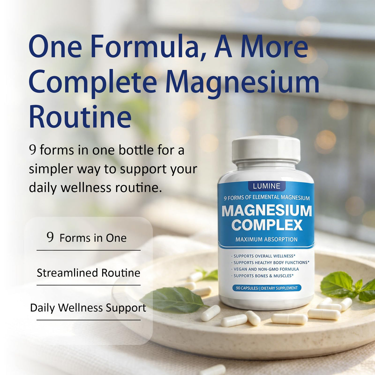 High potency magnesium supplement for relaxation