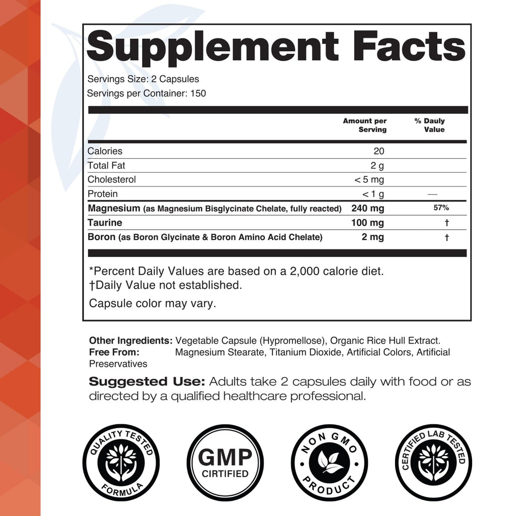 High potency magnesium supplement tablets