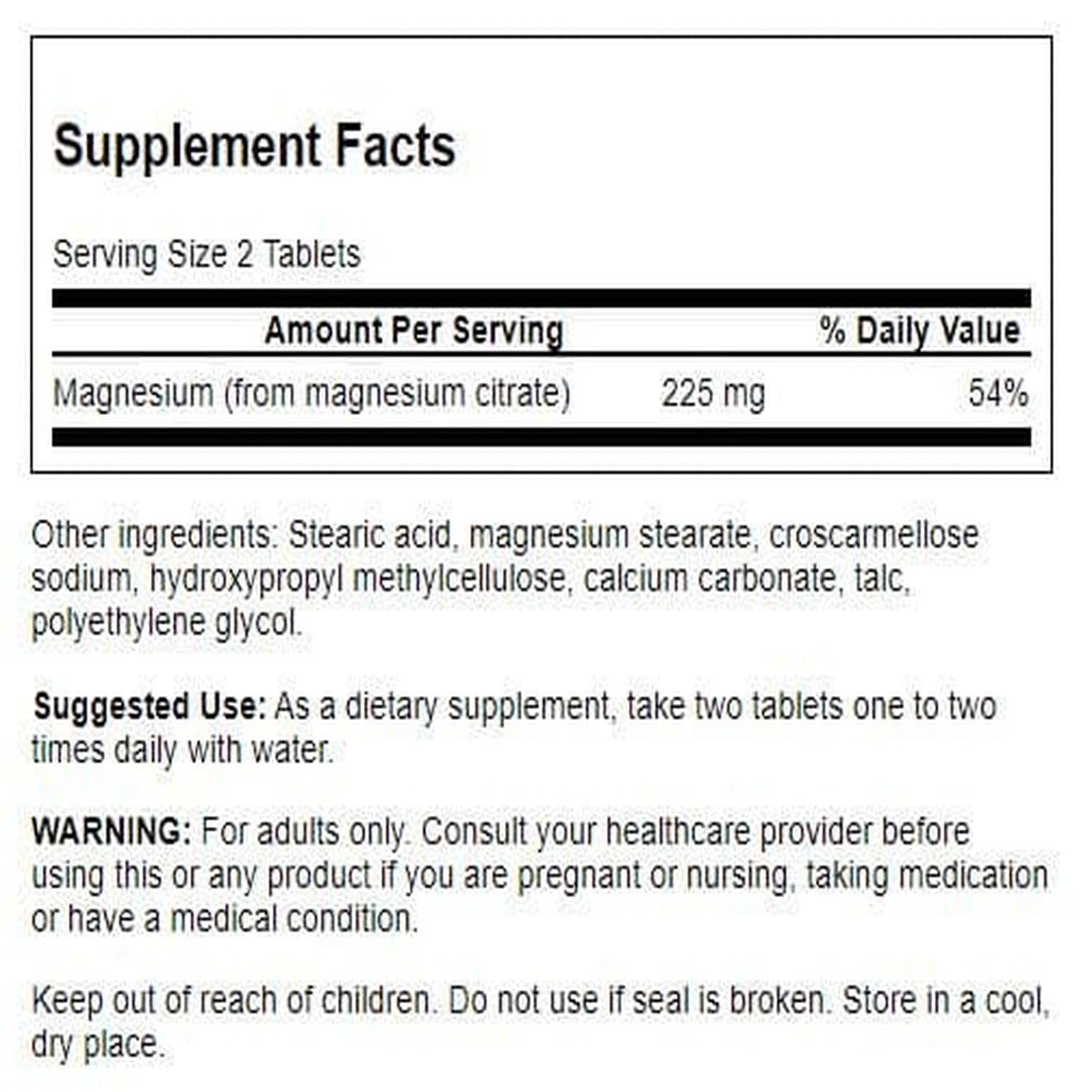 high potency magnesium supplement