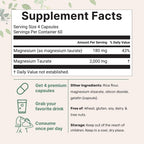 High potency magnesium supplement