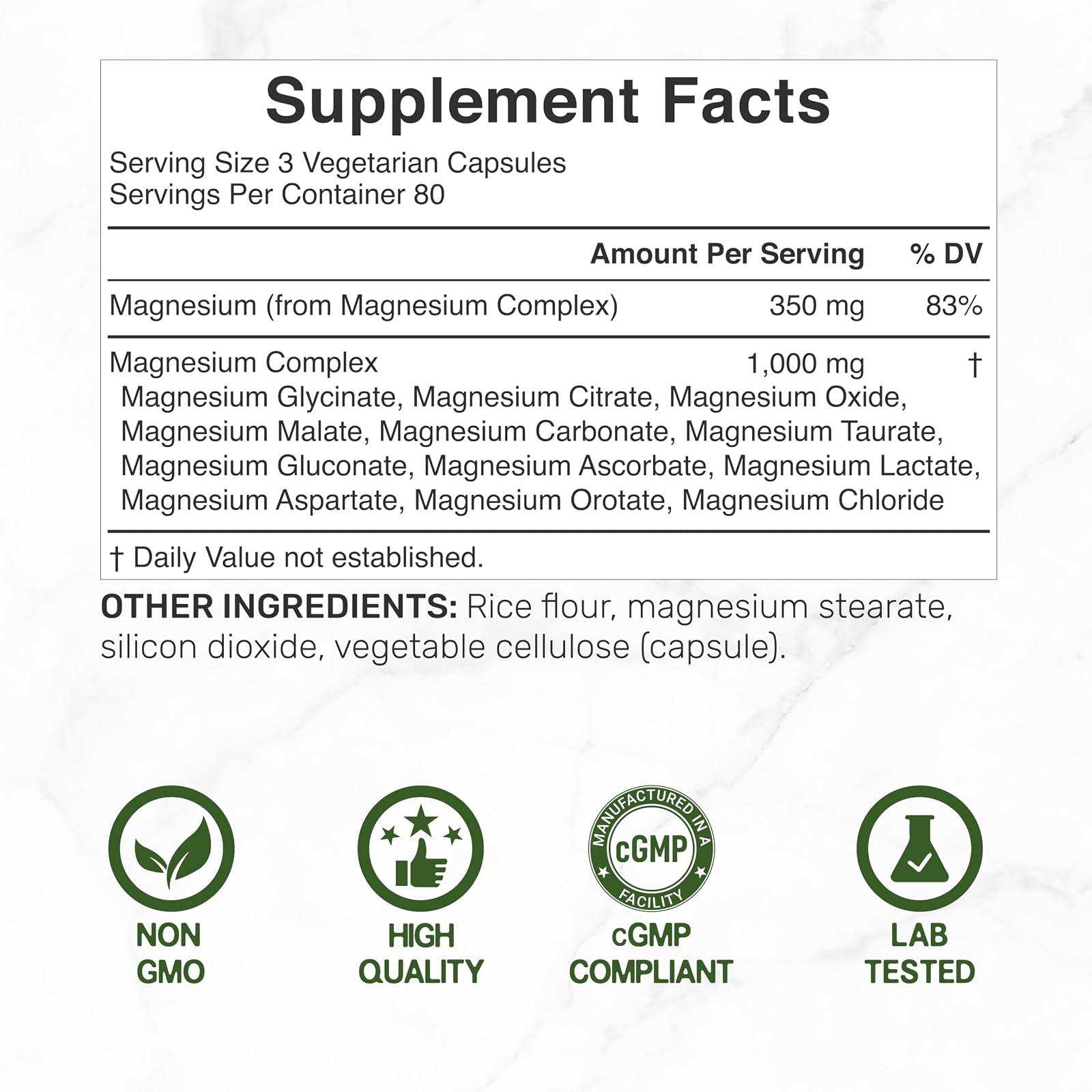 high potency magnesium supplement