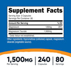 High potency magnesium taurate capsules