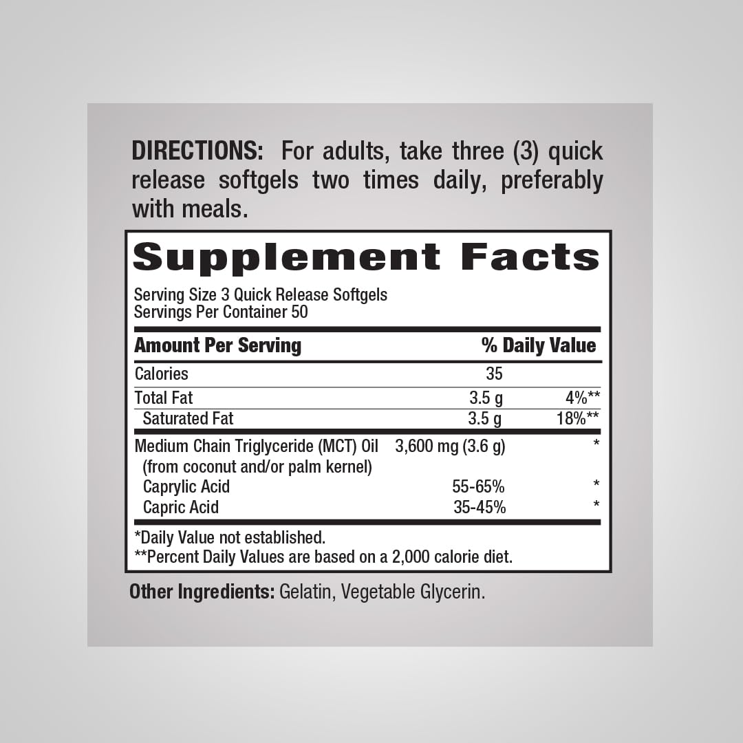 high potency MCT oil supplement