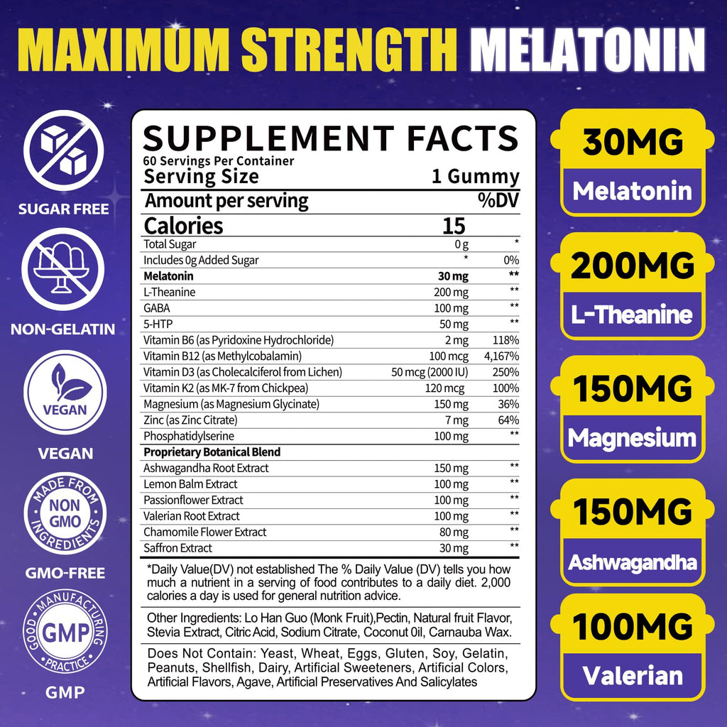 high potency melatonin 10mg gummies