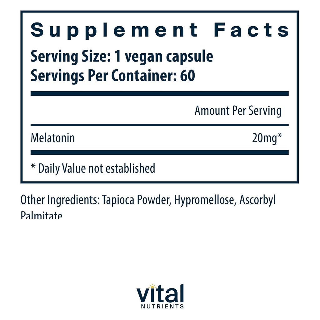 high potency melatonin 20 mg capsules