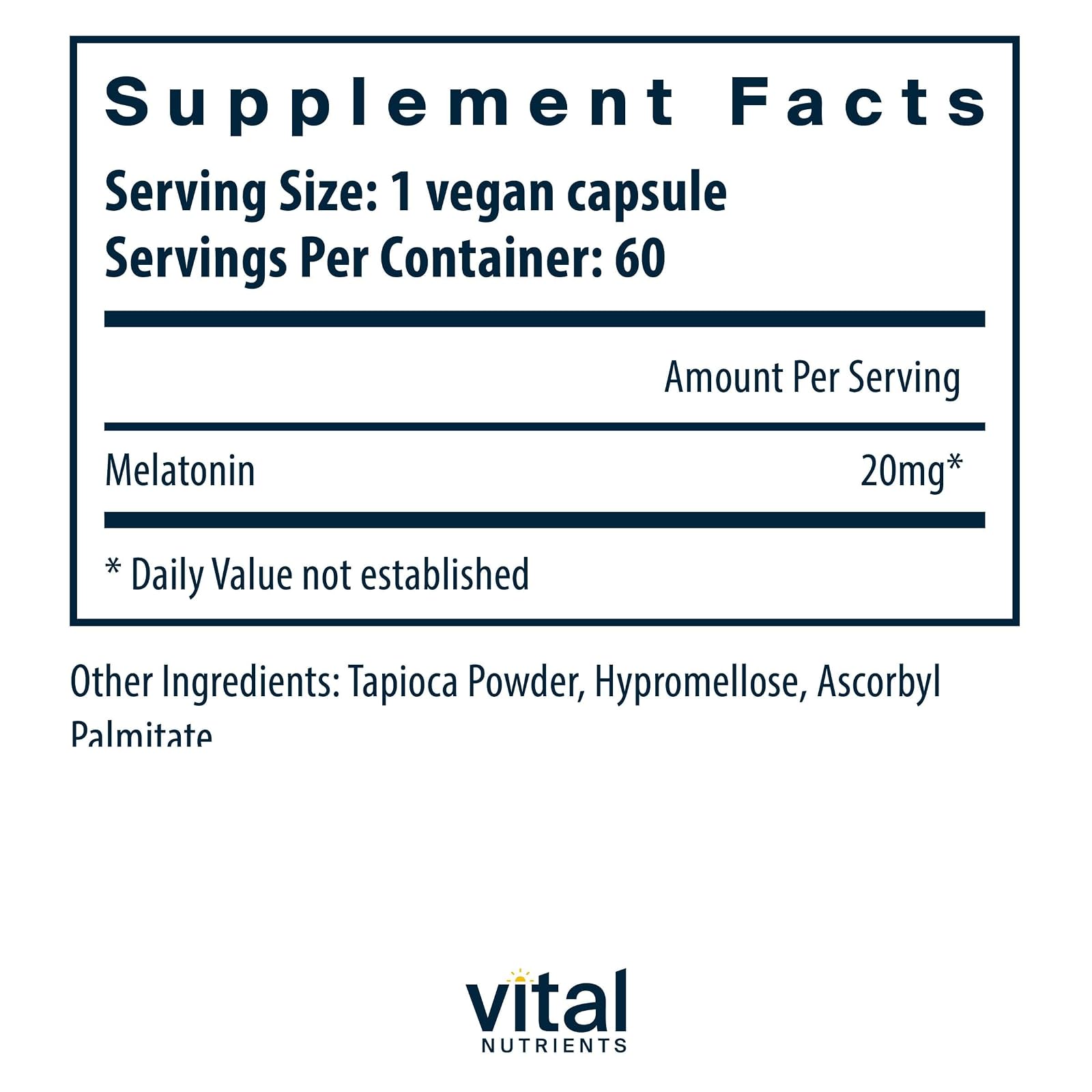 high potency melatonin 20 mg capsules