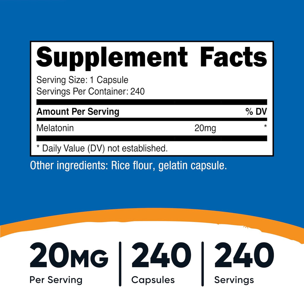 high potency melatonin 20 mg for relaxation