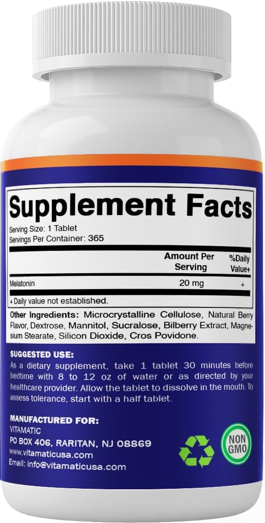high potency melatonin 20 mg